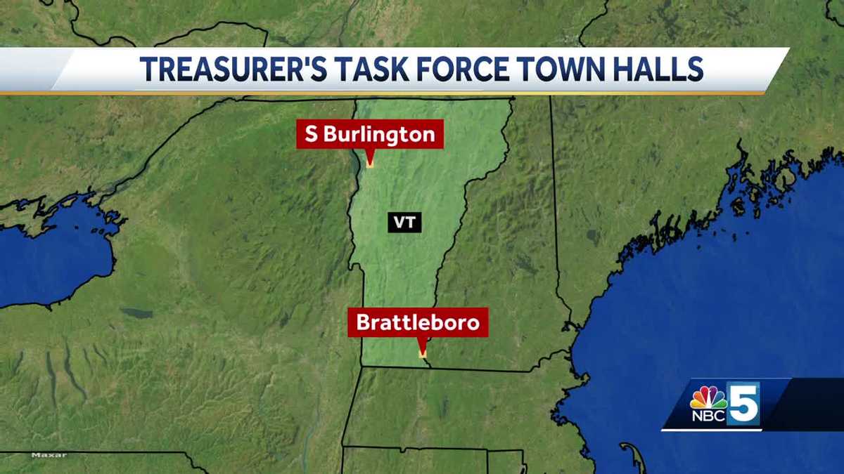 Treasurer's task force holding two town halls in Vermont