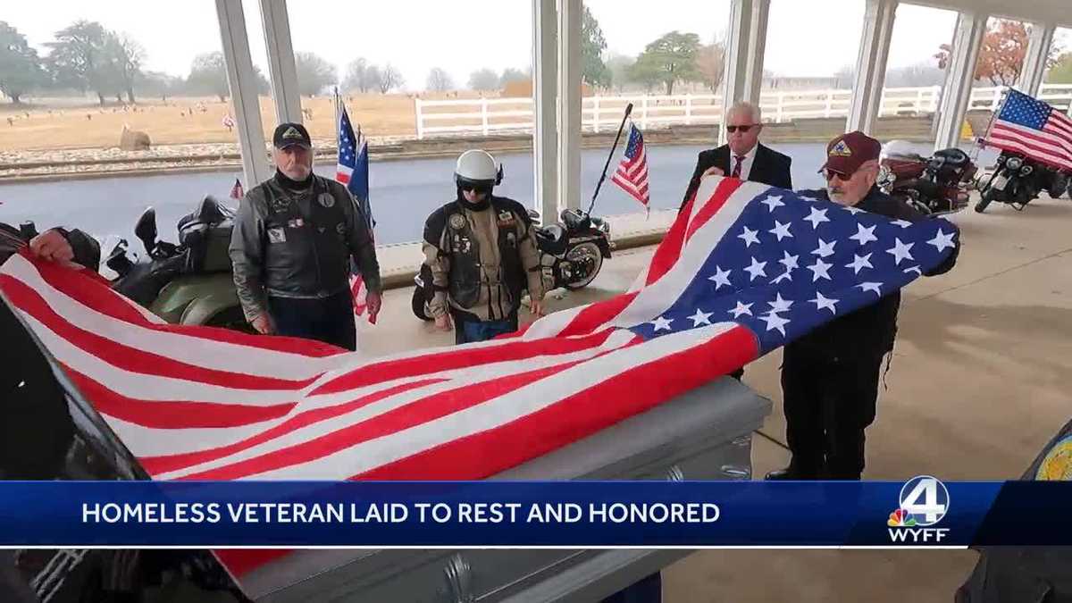 Homeless veteran laid to rest with full military honors