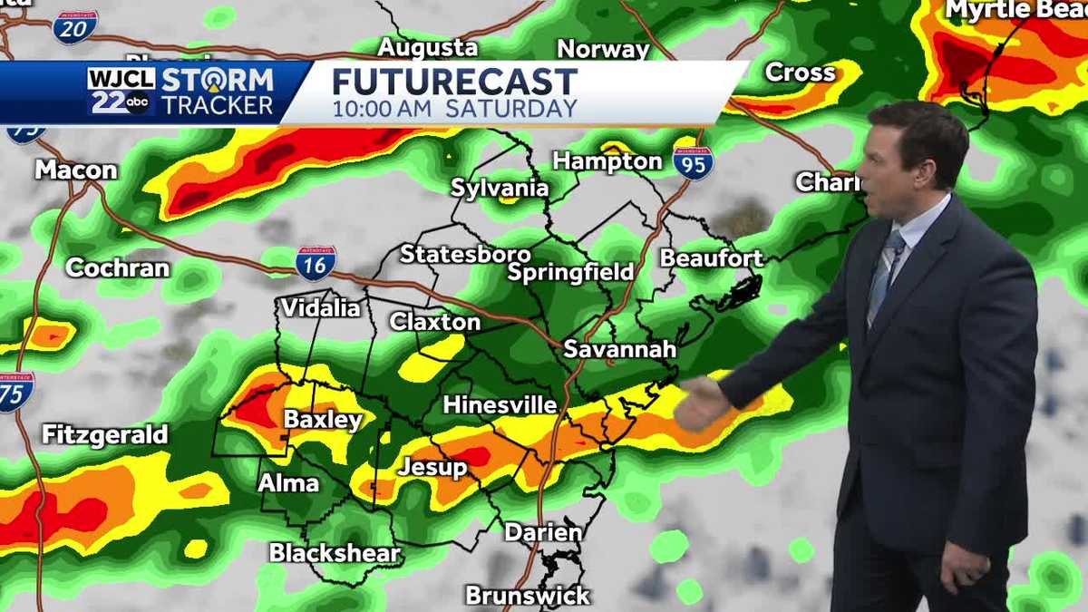 Dry weather next few days but rain and storms likely on Saturday