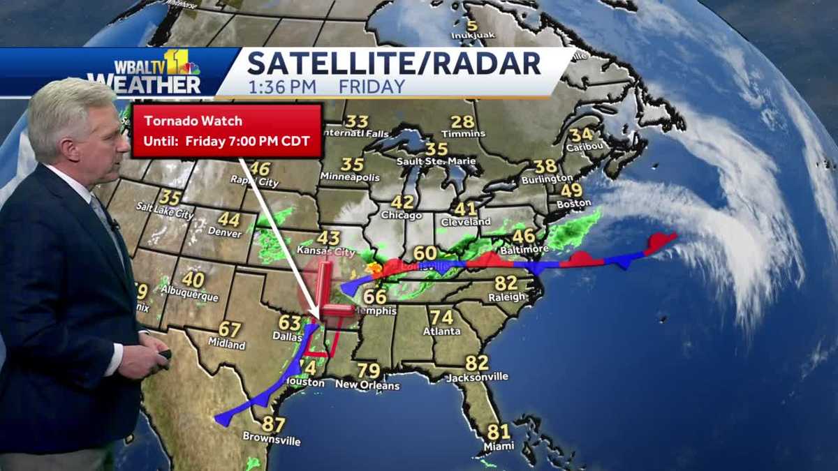 Rain continues into Saturday in Maryland