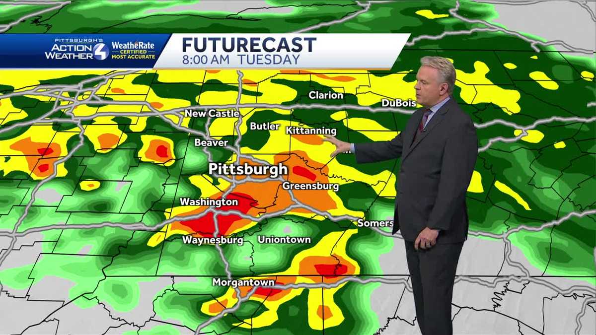 Severe weather alert day: Heavy rain and strong storms Tuesday