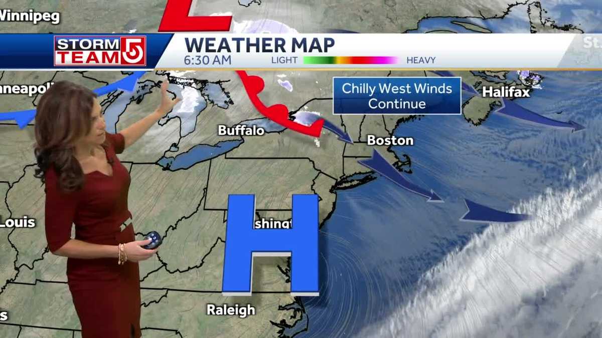 Video: Bitter cold with gusty winds
