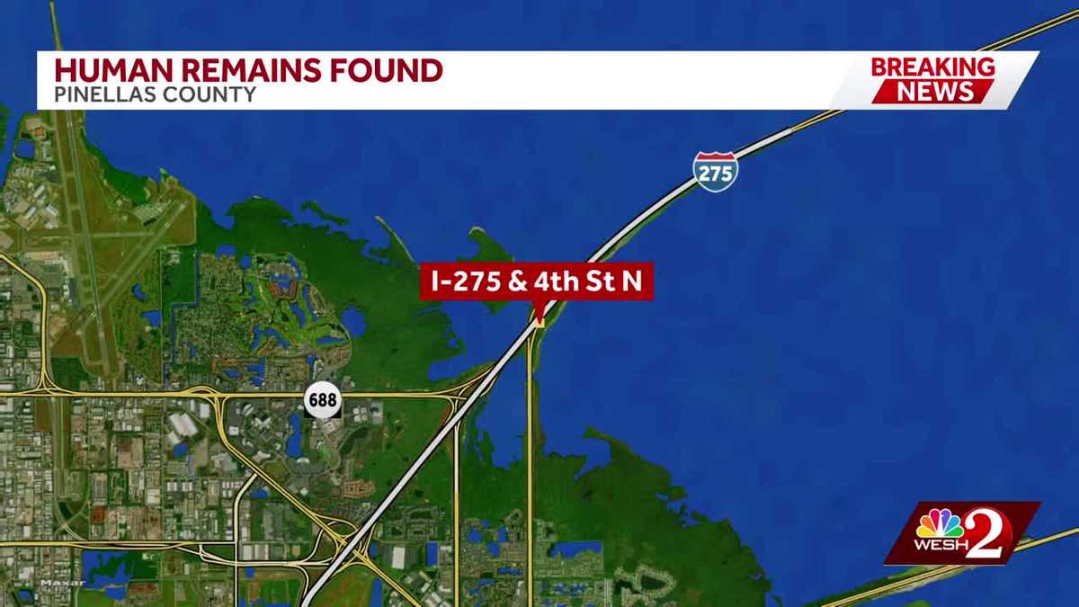 Human remains recovered near Interstate 275 in Pinellas County