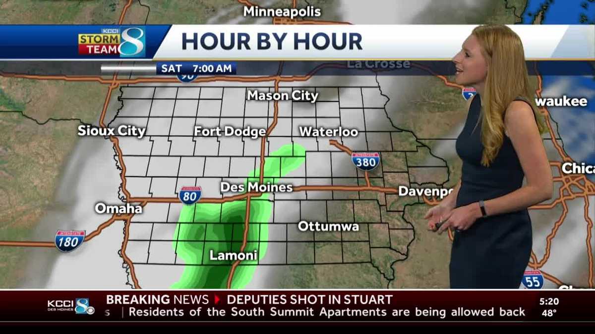 Windy conditions today, weekend starts with rain chances