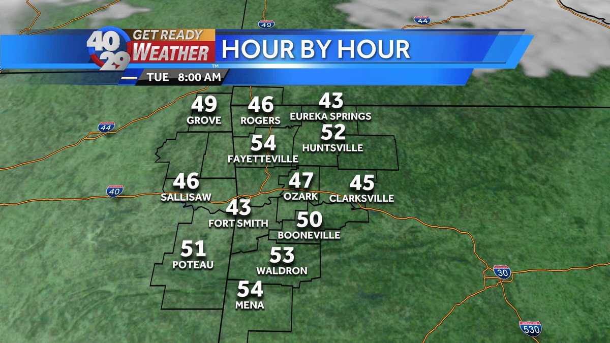 4029 AM Tuesday Hour by Hour Forecast Dec. 15th