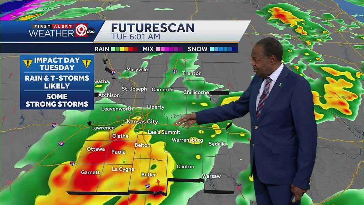 Kansas City weather: Widespread rain hits Tuesday before snow