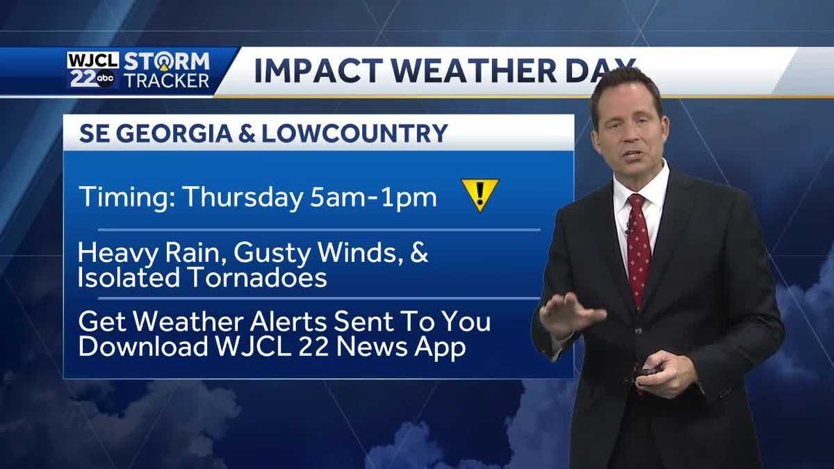 Savannah: Timing out thunderstorms and a temperature drop