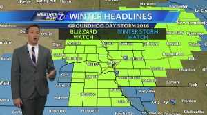 Blizzard Watch for Groundhog Day Storm