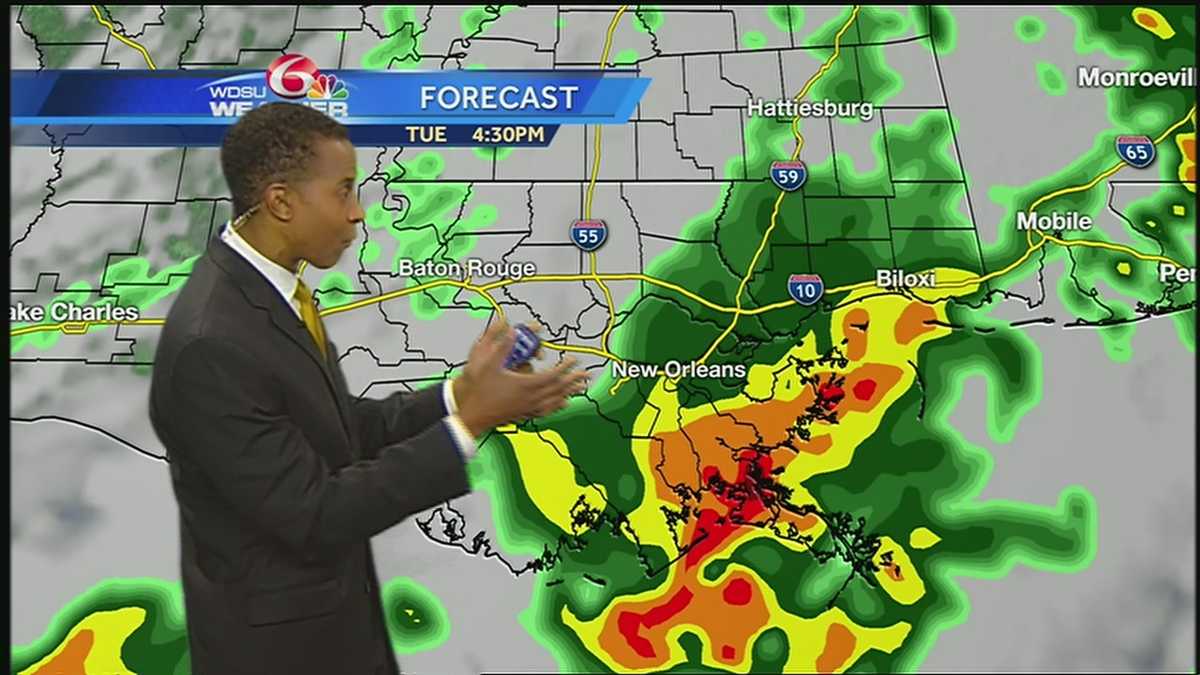 A cloudy, mild and rainy Tuesday