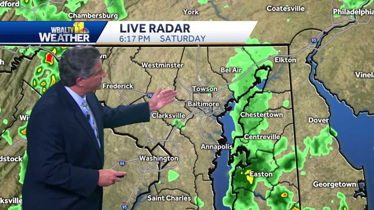 Tony shows when rain moves out