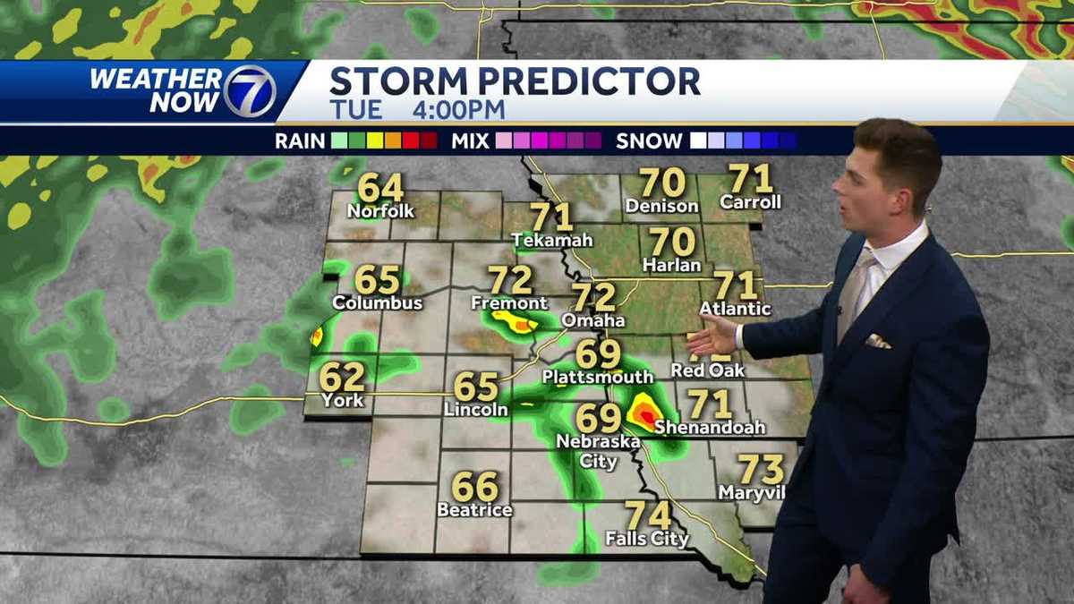 Omaha weather: Spotty storm chances later Tuesday