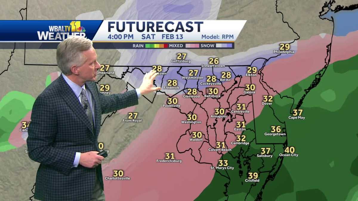 Wintry mix to create icy conditions Saturday night