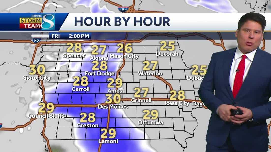 A very cold day in Des Moines with snow chances returning tomorrow