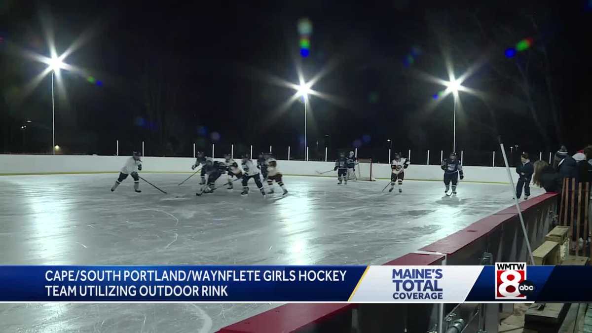Girls hockey teams taking advantage of outdoor rink