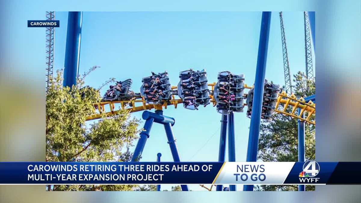 Carowinds theme park will retire 3 rides