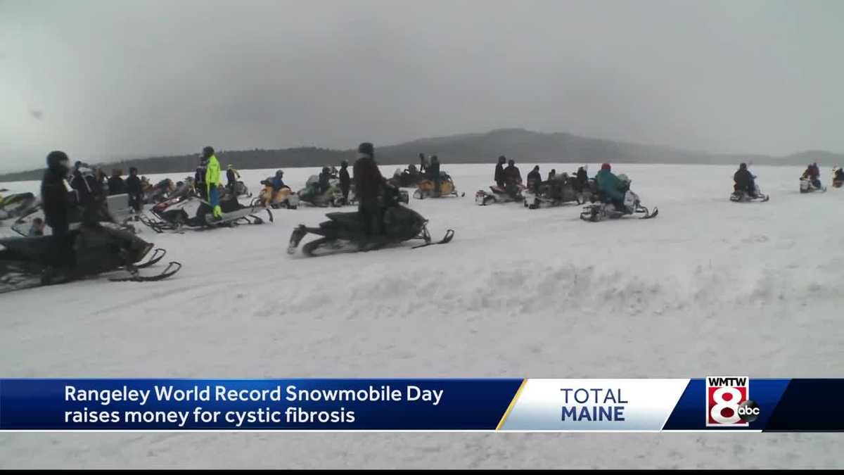 Rangeley world record snowmobile ride raises money for cystic fibrosis