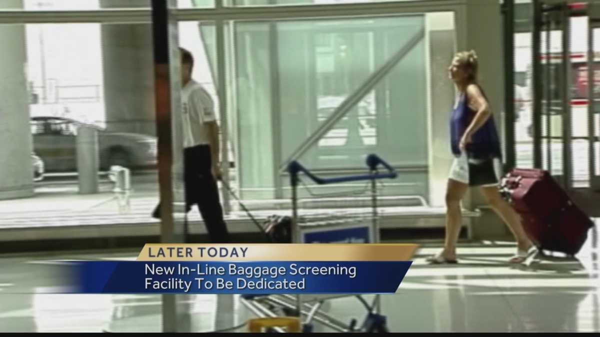 New in-line baggage screening facility dedicated in Milwaukee today