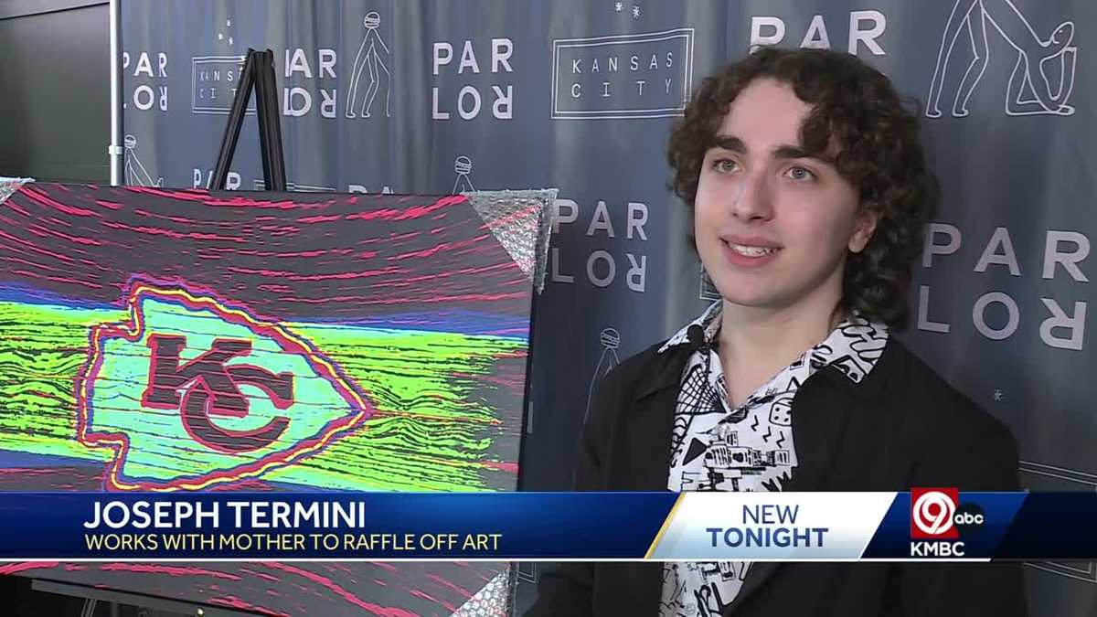 Mother, son team raffling artwork to help local children in need