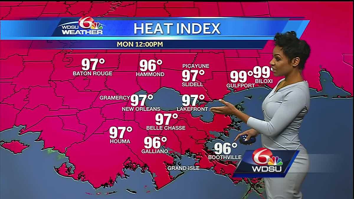 Monday: Heat and humidity will pop through the 4th