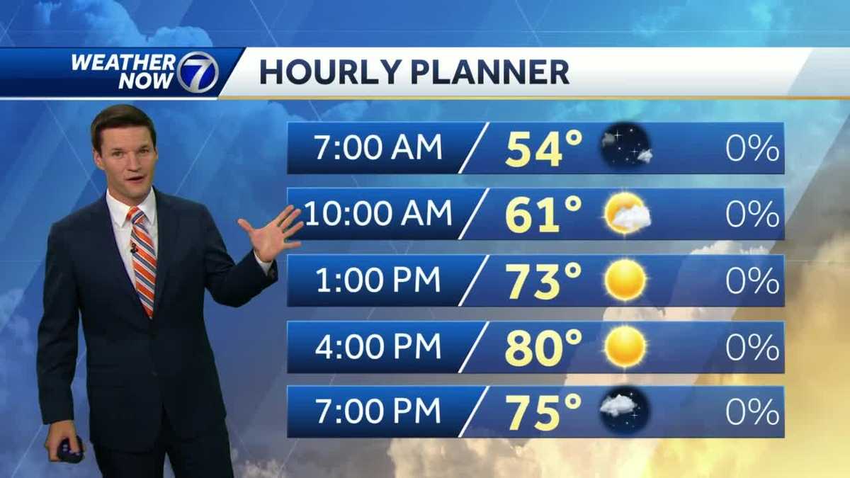 Comfortable weather for the first day of fall