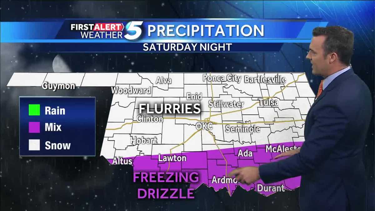 FORECAST: Freezing drizzle tonight, flurries too
