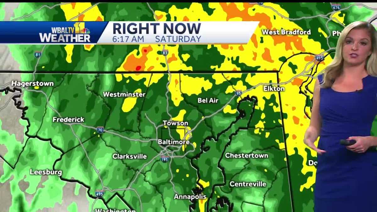 Heavy Rain Around Saturday Morning