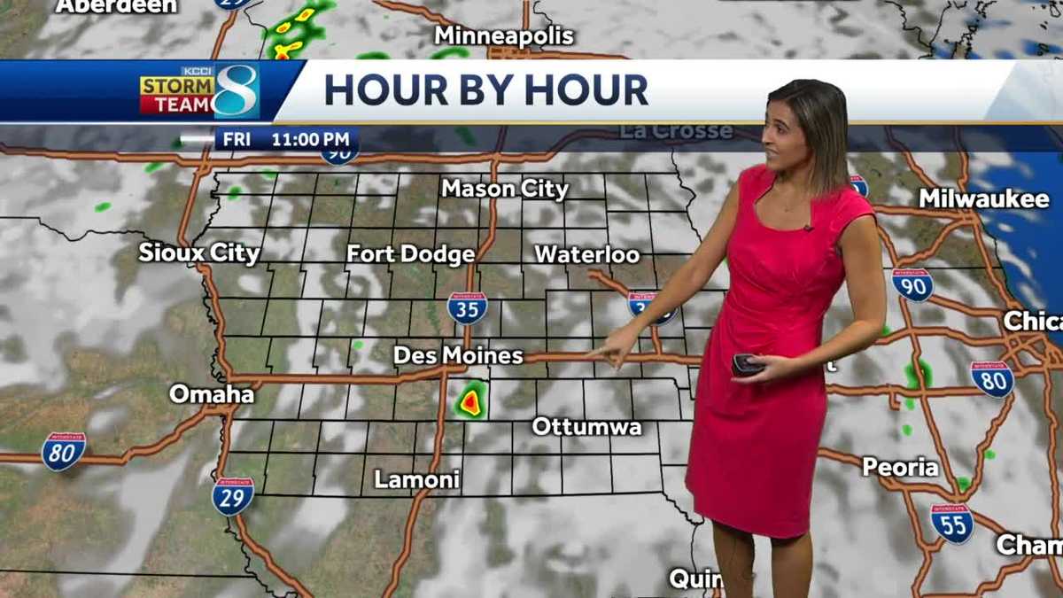 Isolated storms to continue through the day
