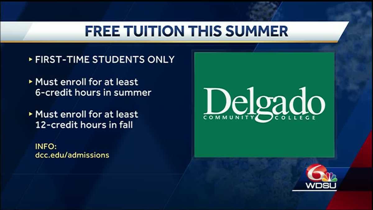 Delgado Community College offering free tuition this summer
