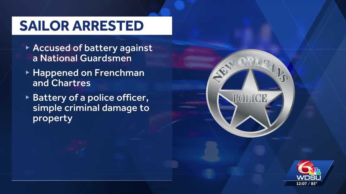 United States Navy sailor accused of battery in New Orleans