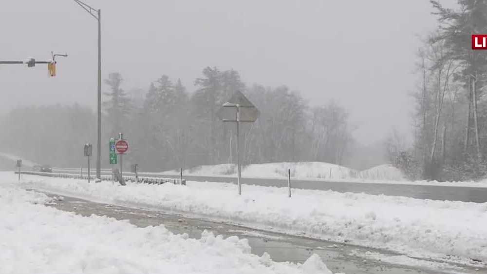 New Hampshire road conditions slippery during winter storm