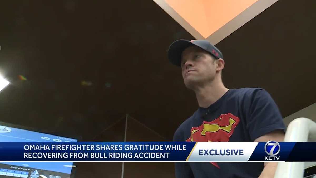 Omaha firefighter grateful for support after bull riding injury