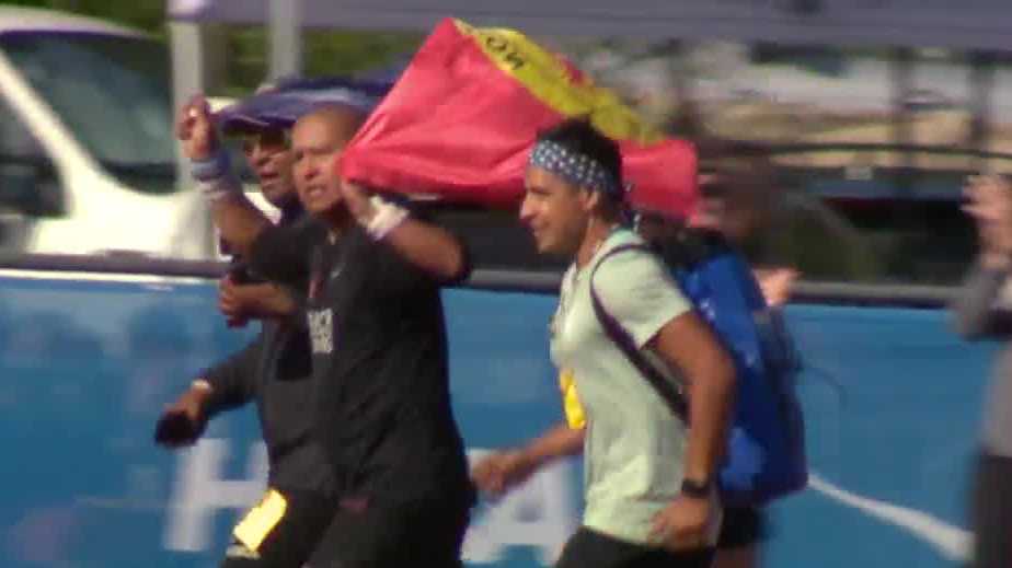Ultra-runners cross the finish line at the Western States 100-mile ...