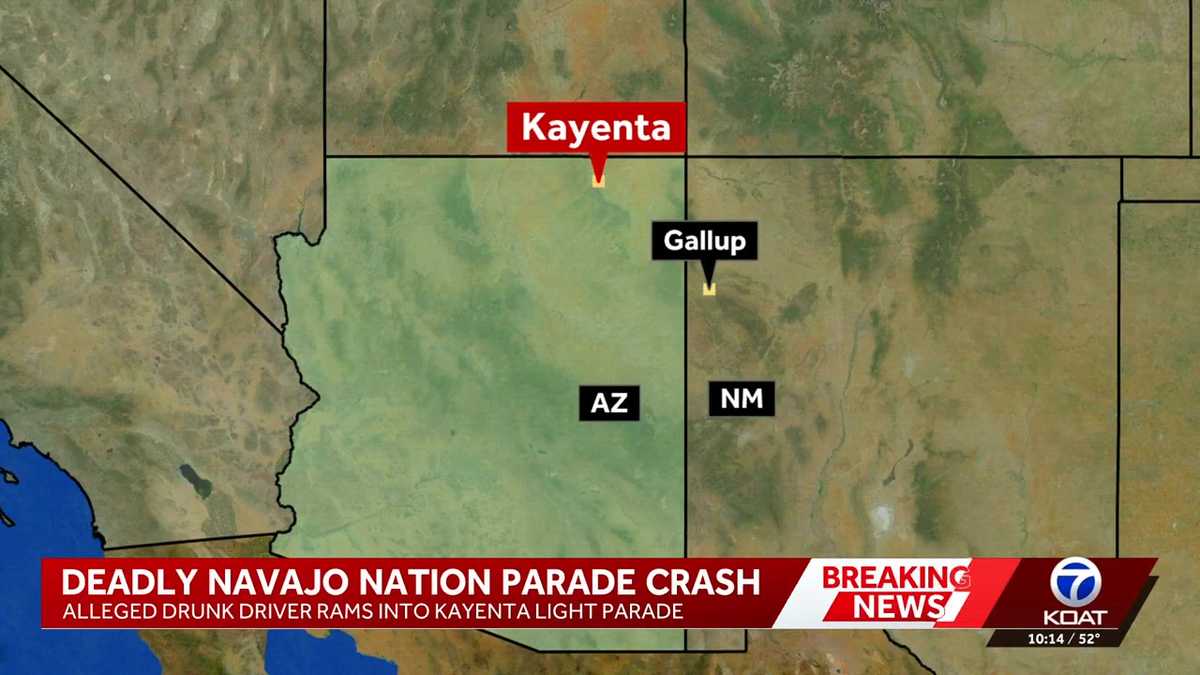 Suspected drunk driver crashes into Navajo Nation parade