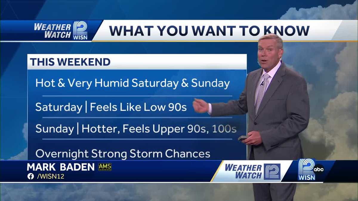 Weather: Steamy And Stormy Weekend