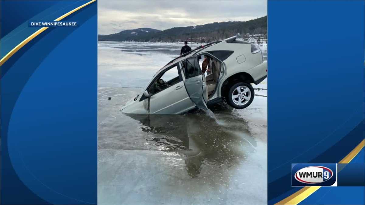Cars break through ice on Lake Winnipesaukee over weekend