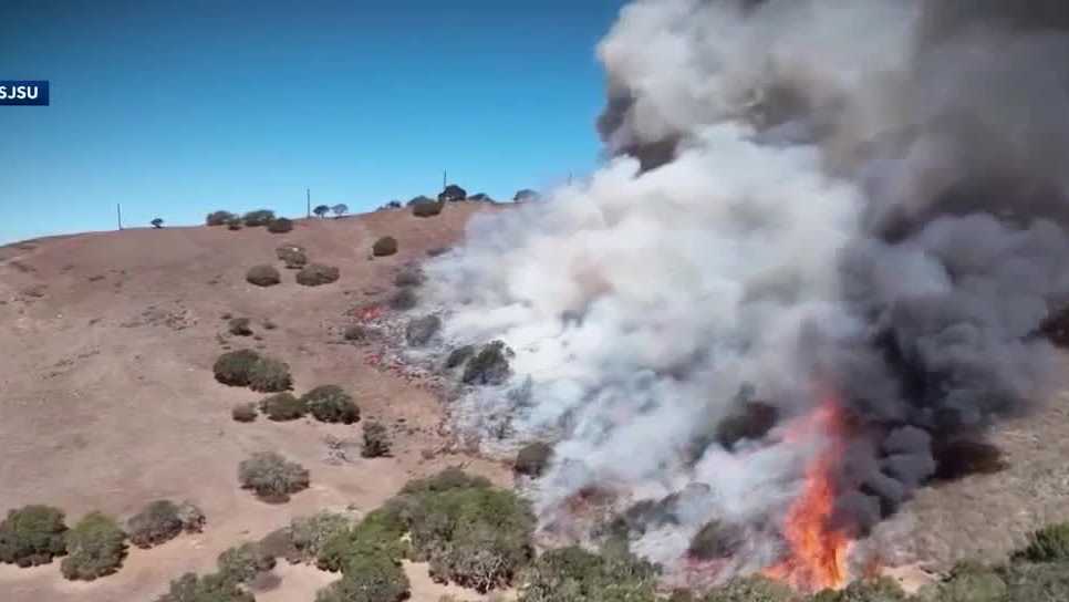 Researchers work to predict California wildfire behavior on steep terrain