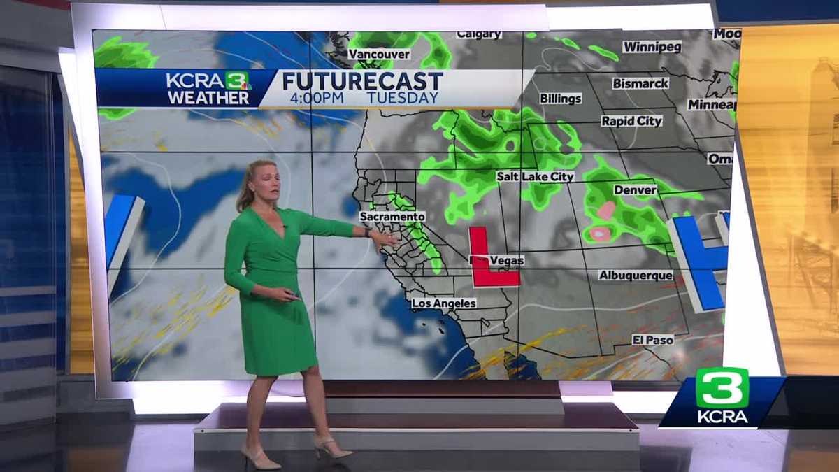 Trending warmer with less clouds across Northern California
