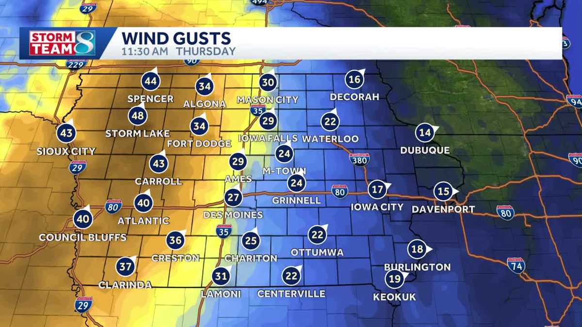 Des Moines weather: Clearing up after morning snowfall