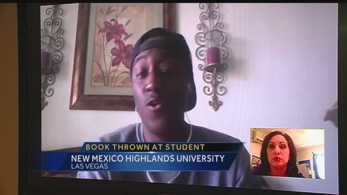 Student Hit With Book.