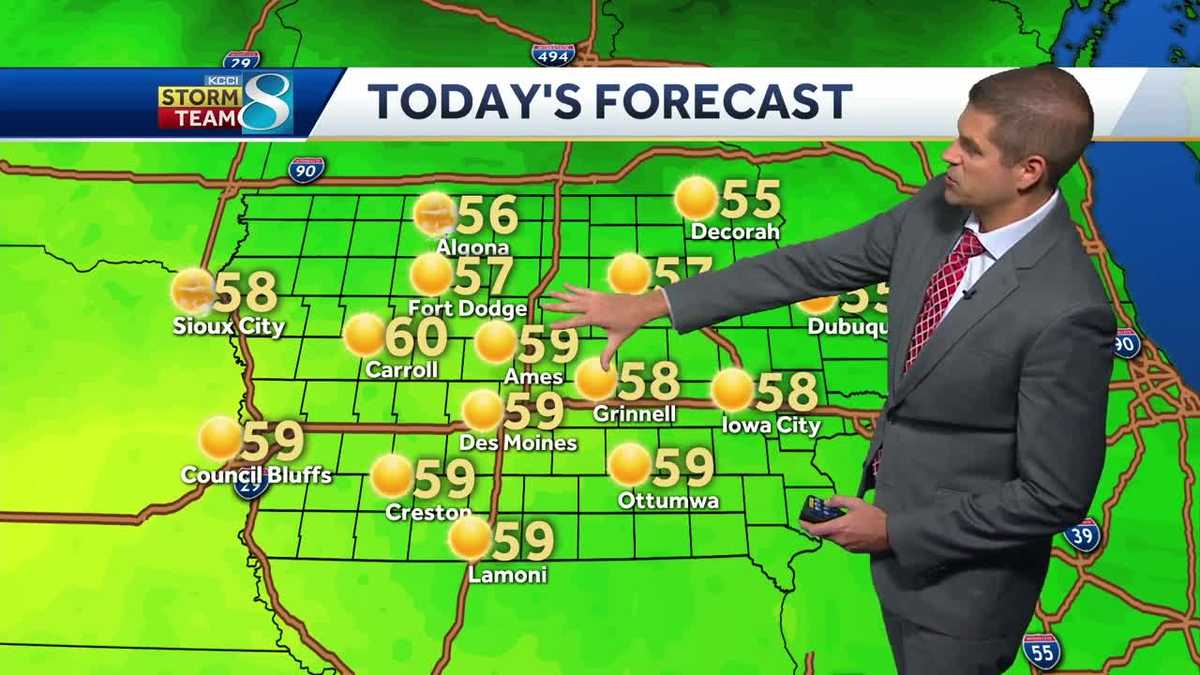 Crisp, fall weather in Tuesday's forecast