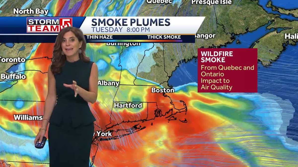 Video: Haze, smell of fire as winds bring smoke to ground-level