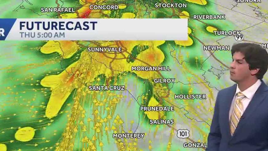 See when an atmospheric river will drench the Central Coast