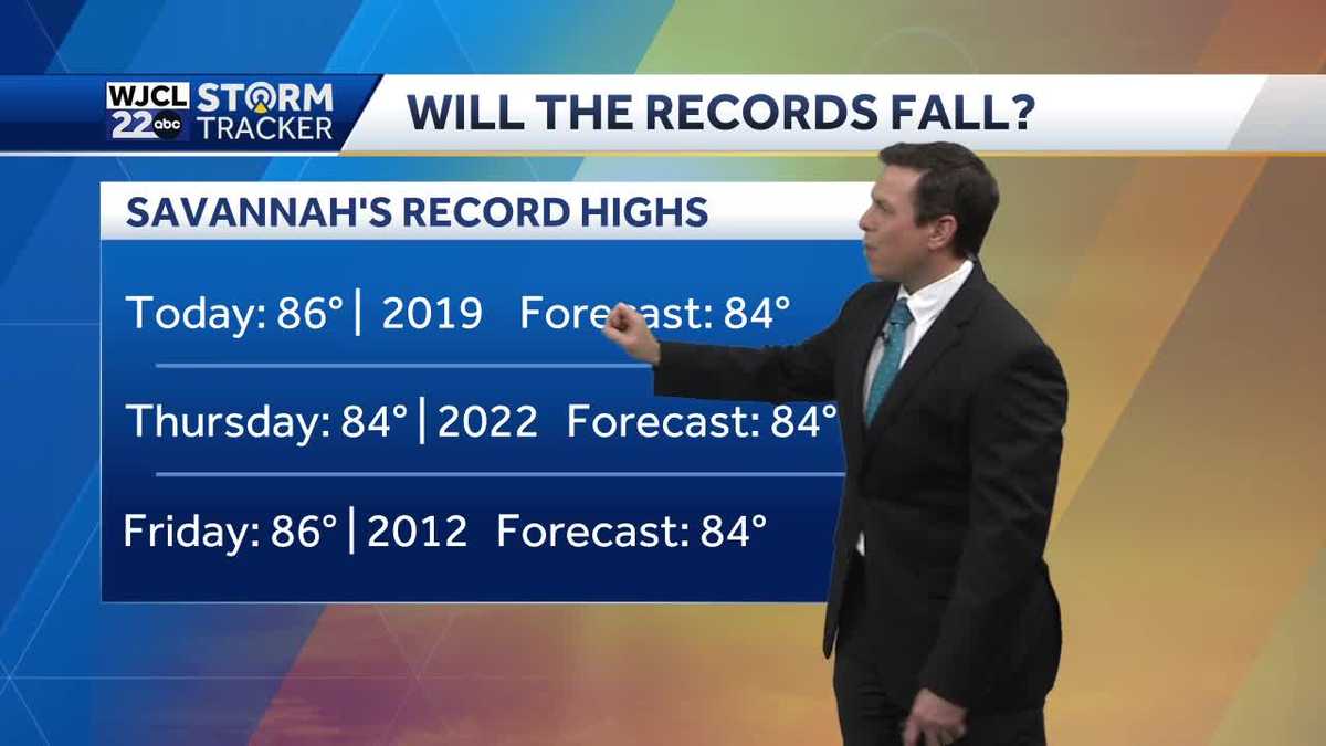 Warm late winter weather with near record highs possible