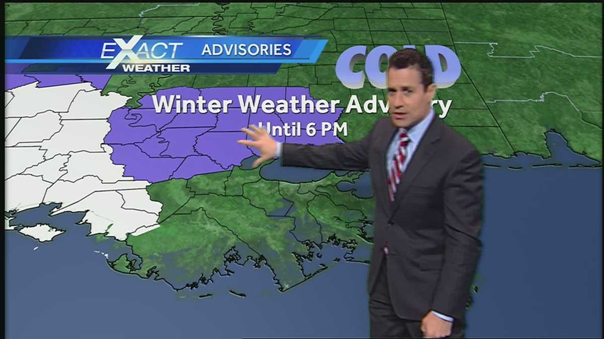 A light wintry mix possible