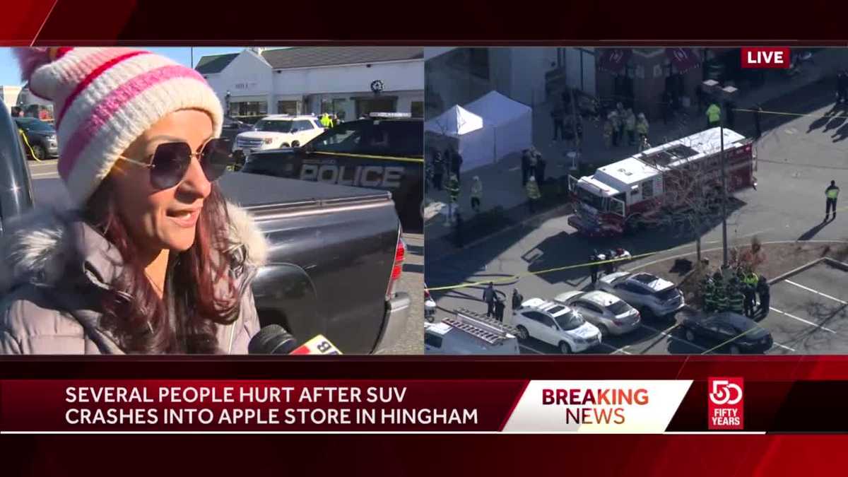 'Big explosion:' Witness describes moment SUV crashes into Apple store