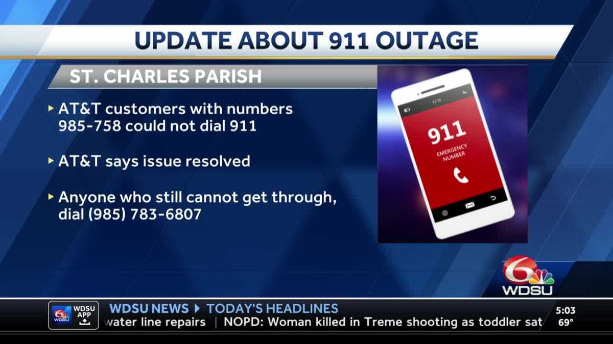 Louisiana AT&T 911 outage
