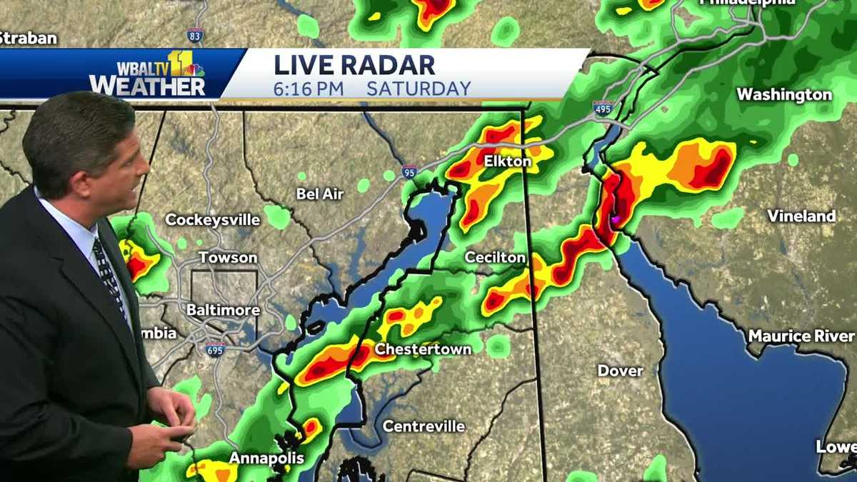 Tony Track Storms Moving Through Parts Of Maryland