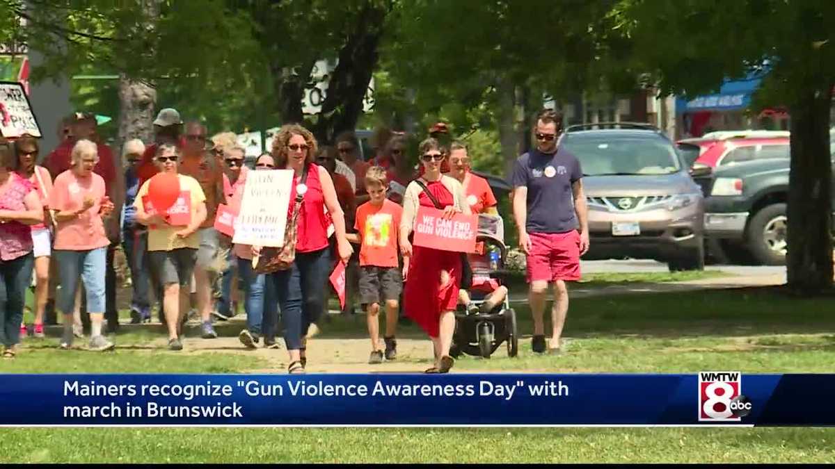 Mainers march, wear orange for Gun Violence Awareness Day
