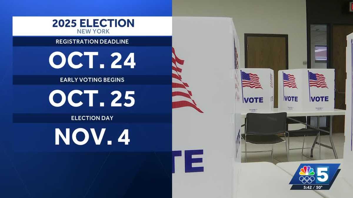 Early voting to begin on Oct. 25 in New York