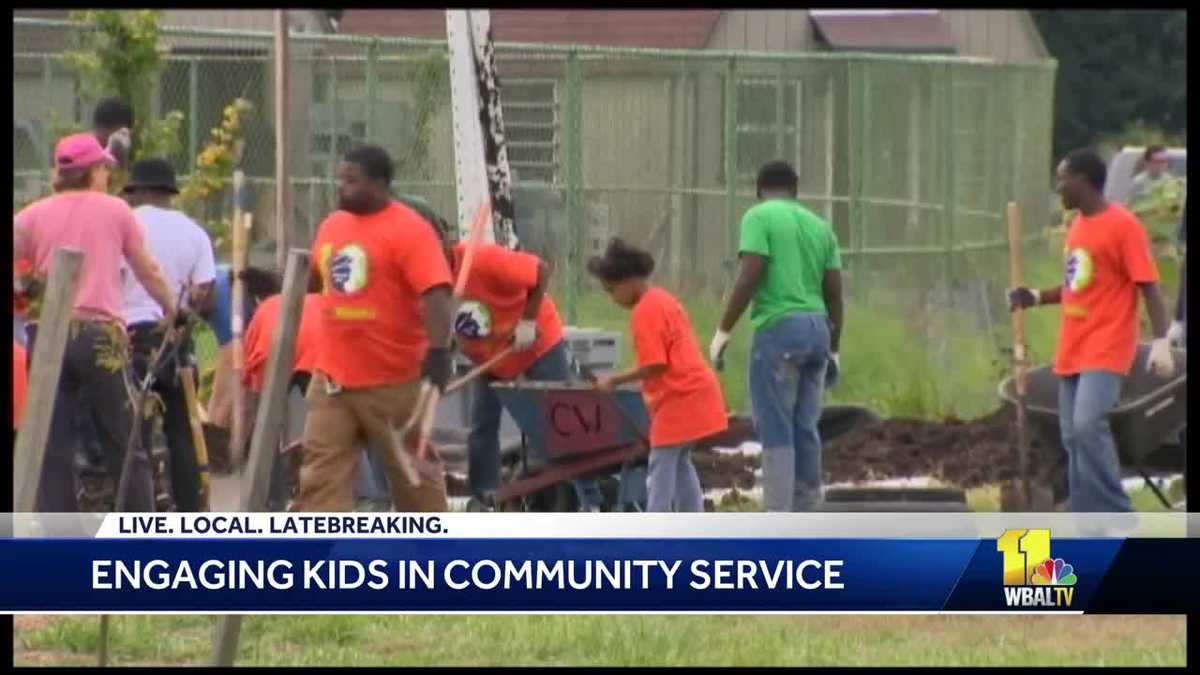 Engaging kids in community service